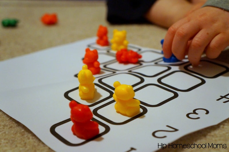 Preschool Math With Counting Bears Free Printable Hip Homeschool Moms Preschool Math With Counting Bears Free Printable Hip Homeschool Moms